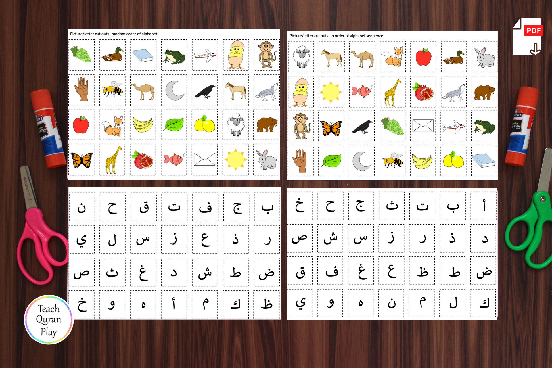 L1 Beginning Letter Sounds/ Cut and Paste/ Velcro Busy Binder/ | Etsy