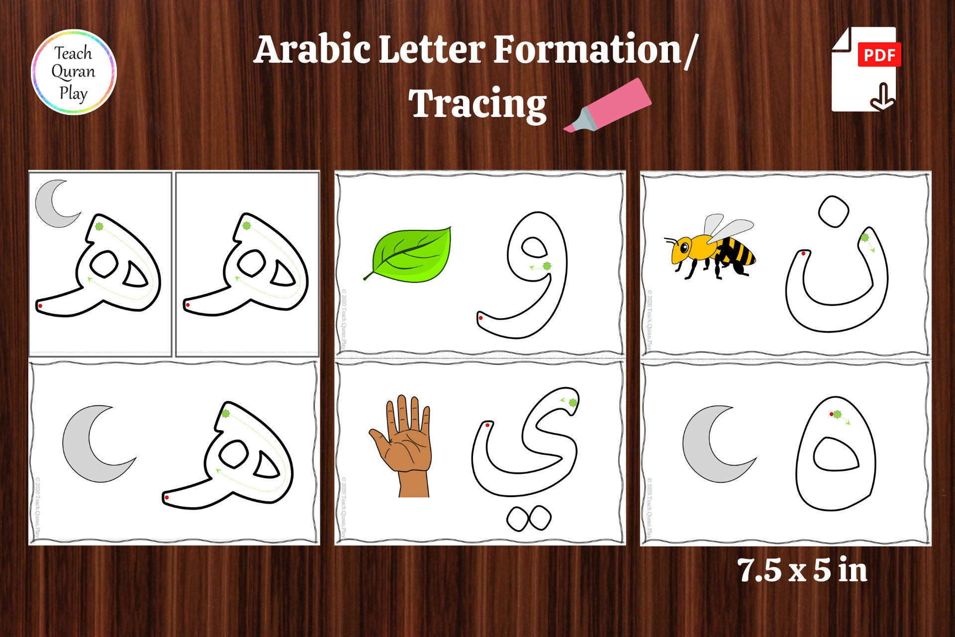 L1 Arabic Letter Tracing Letter Form Vocabulary Muslim - Etsy UK