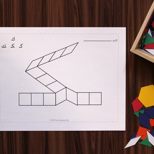 L2 Tangram Arabic Letter Forms- Printable-preschool Worksheet ...