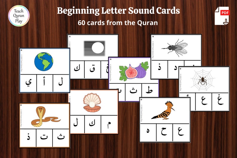 Beginning Letter Sounds- Phonemes- Arabic- Learning Alphabet- Printable ...