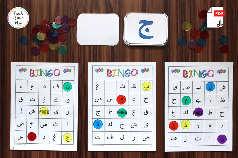L1 Bingo Cards Arabic Learning Alphabet-arabic - Etsy