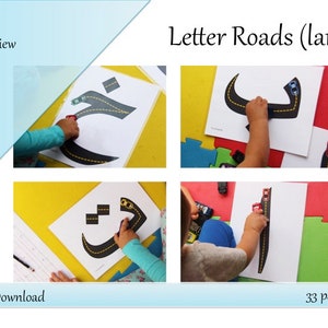 L1 Alphabet Roads- Learning Alphabet Formation-arabic Printable ...