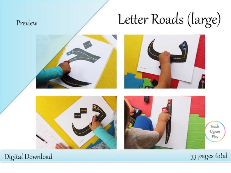 L1 Alphabet Roads Learning Alphabet Formation-Arabic | Etsy