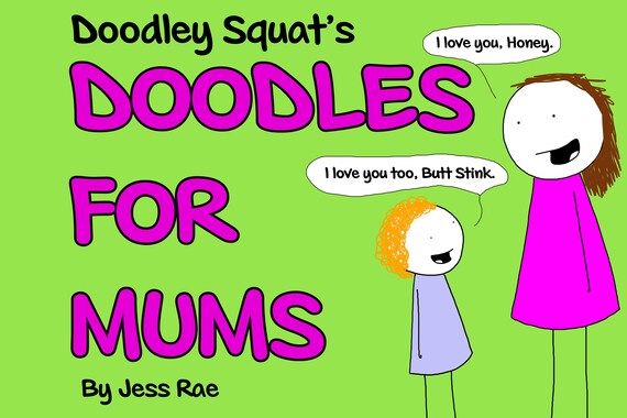 Doodley Squat Doodles For Mums - Etsy España