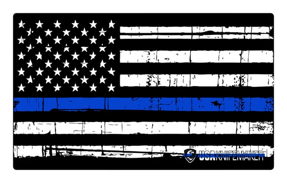Thin Blue Line Sticker 1 or 3 Pack - Etsy