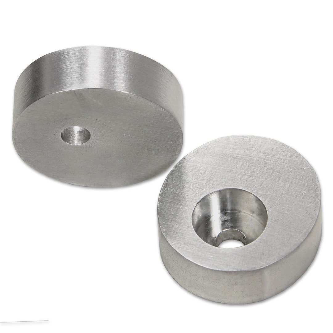 Pommel Flat - 1.17"l X 1.08"w X .37th, Large Hole on Back .5", Small ...