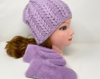 Hat Mittens Set - Etsy