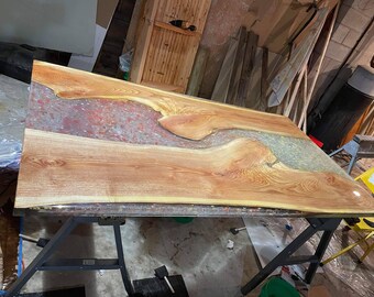 Locust Wood Epoxy Table - Etsy