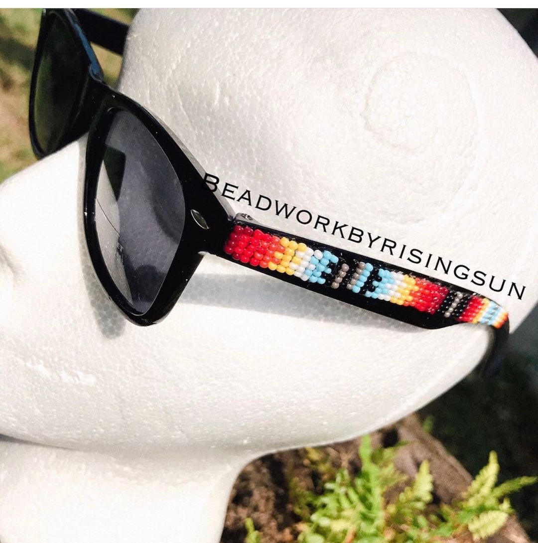 Native American Beaded Multi Lined Sunglasses - Etsy