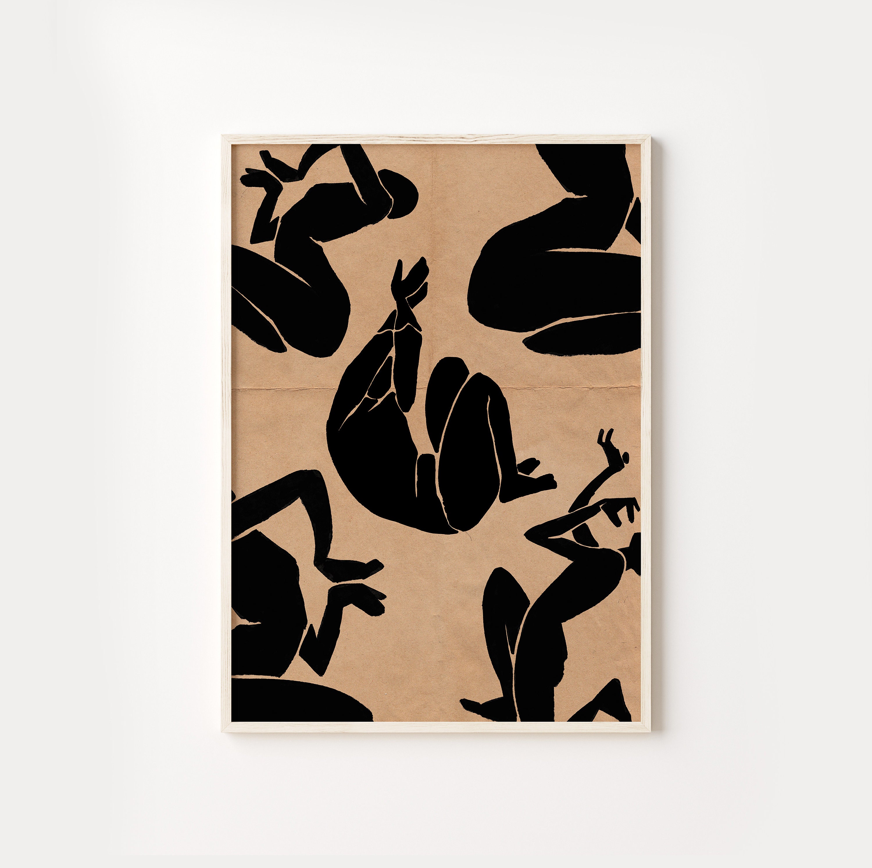 Dancing Figure Art, Abstract Human Art Print, Gallery Wall Art, Paper ...