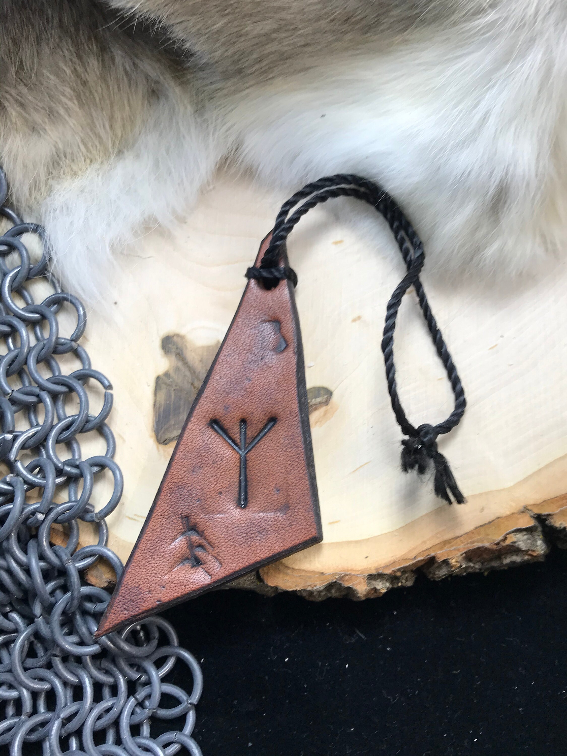 Random Pull Handmade Leather Viking Rune Holiday Ornament - Etsy UK