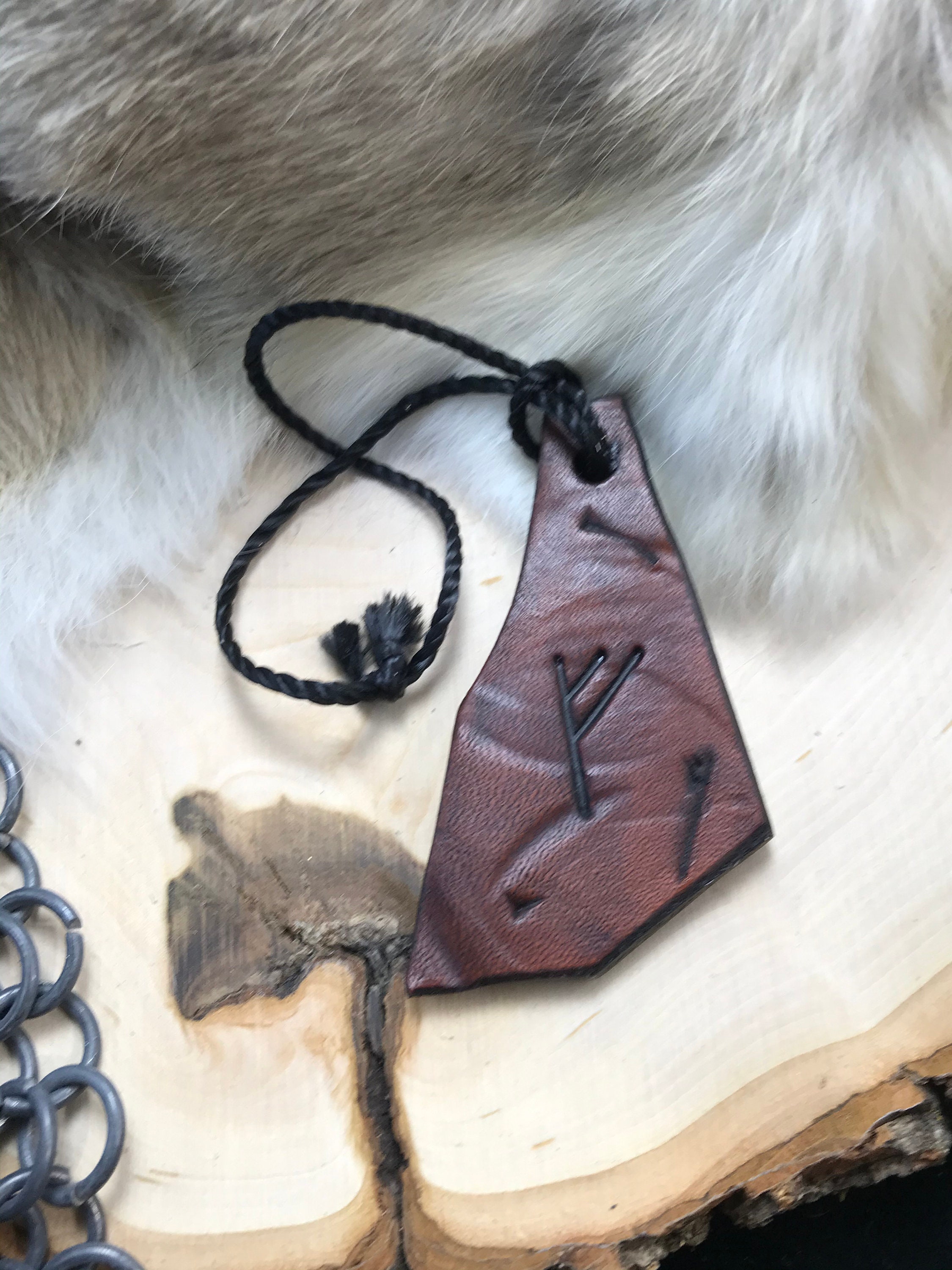 Random Pull Handmade Leather Viking Rune Holiday Ornament - Etsy UK