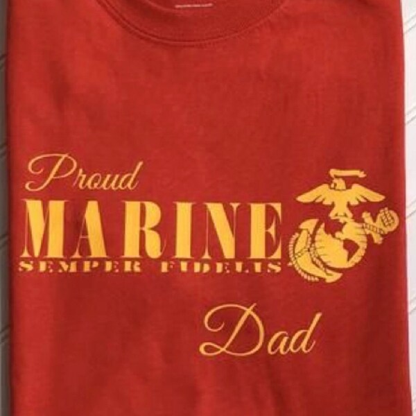 Marine Family Day Shirt - Etsy