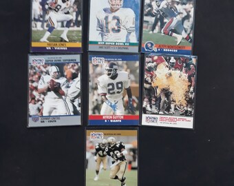 Nfl Pro Set Cards - Etsy