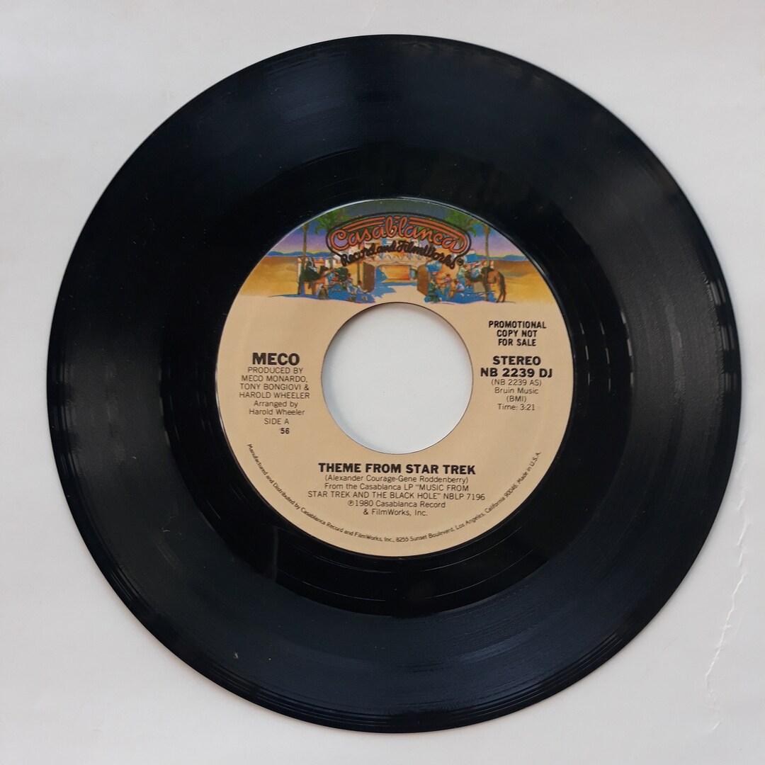 Theme From Star Trek Meco 1980 45 RPM Record on Casablanca - Etsy Canada