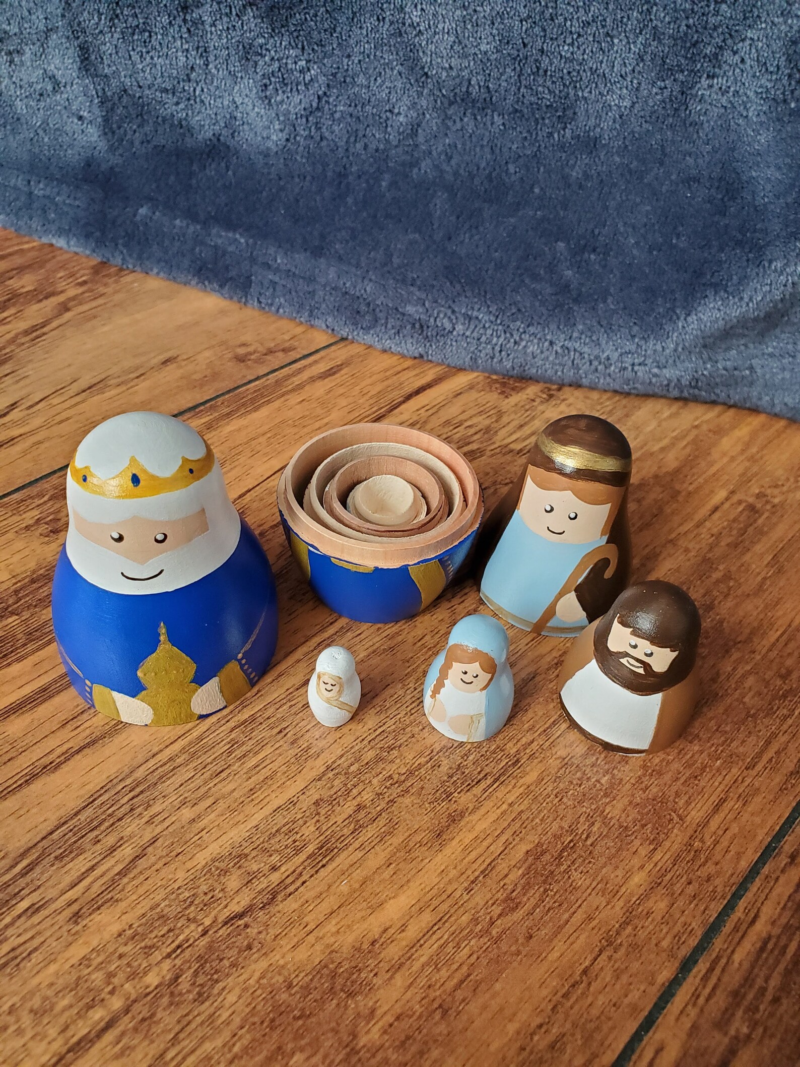 Nativity Nesting Dolls Medium 5 Piece Set - Etsy