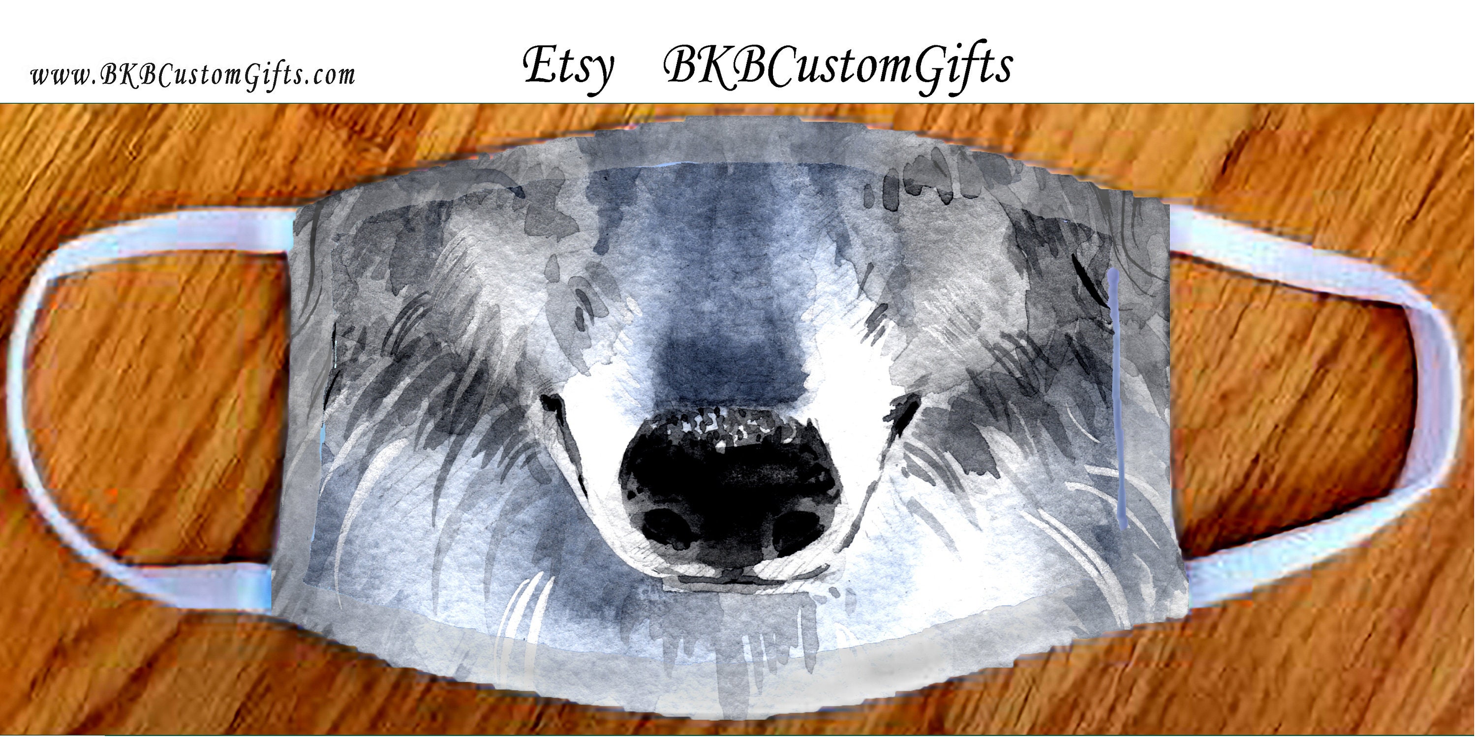 Wolf Face Mask, Artistic Animal Muzzle Face Mask - Etsy.de