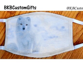 Arctic Fox Mask | Etsy