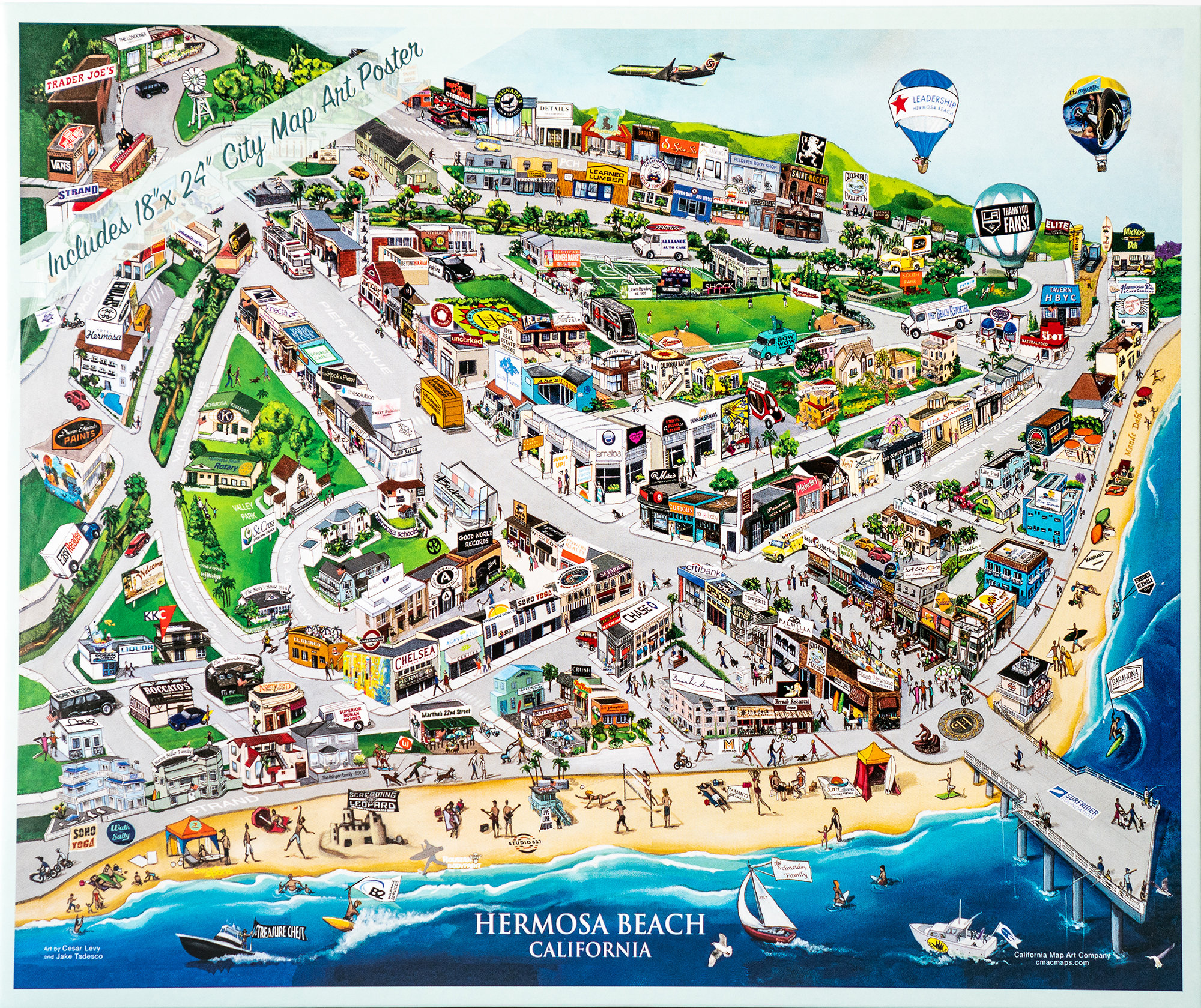 Hermosa Beach Puzzle (full Color Poster Included) - Etsy
