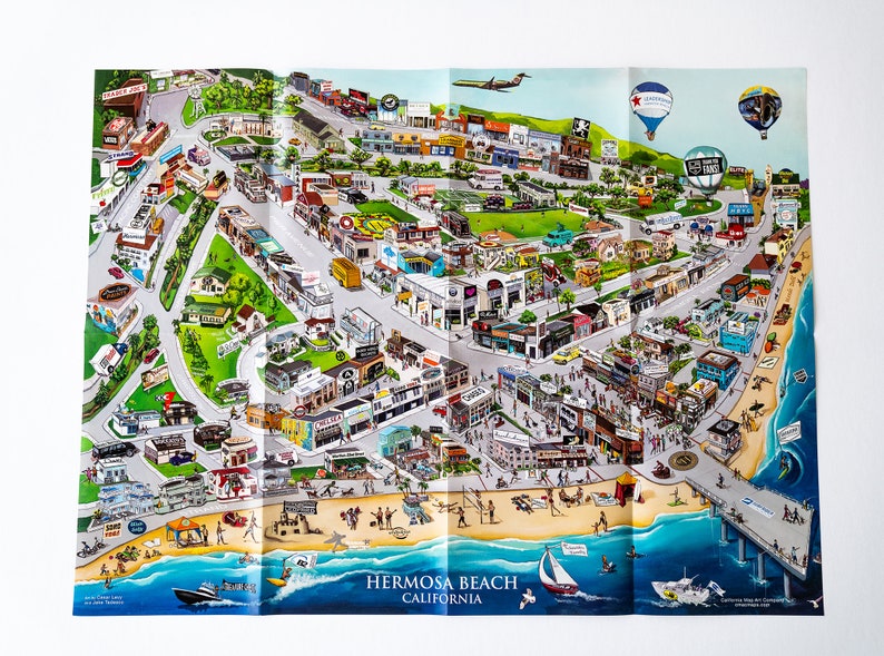 Hermosa Beach Puzzle (full Color Poster Included) - Etsy