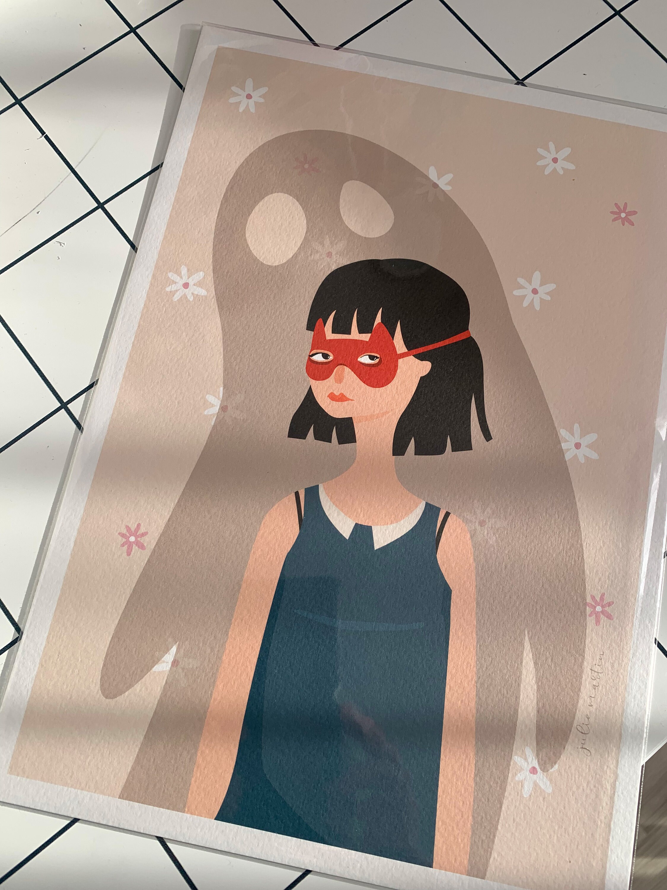 Poster the Girl and the Monster 21x30 Cm - Etsy