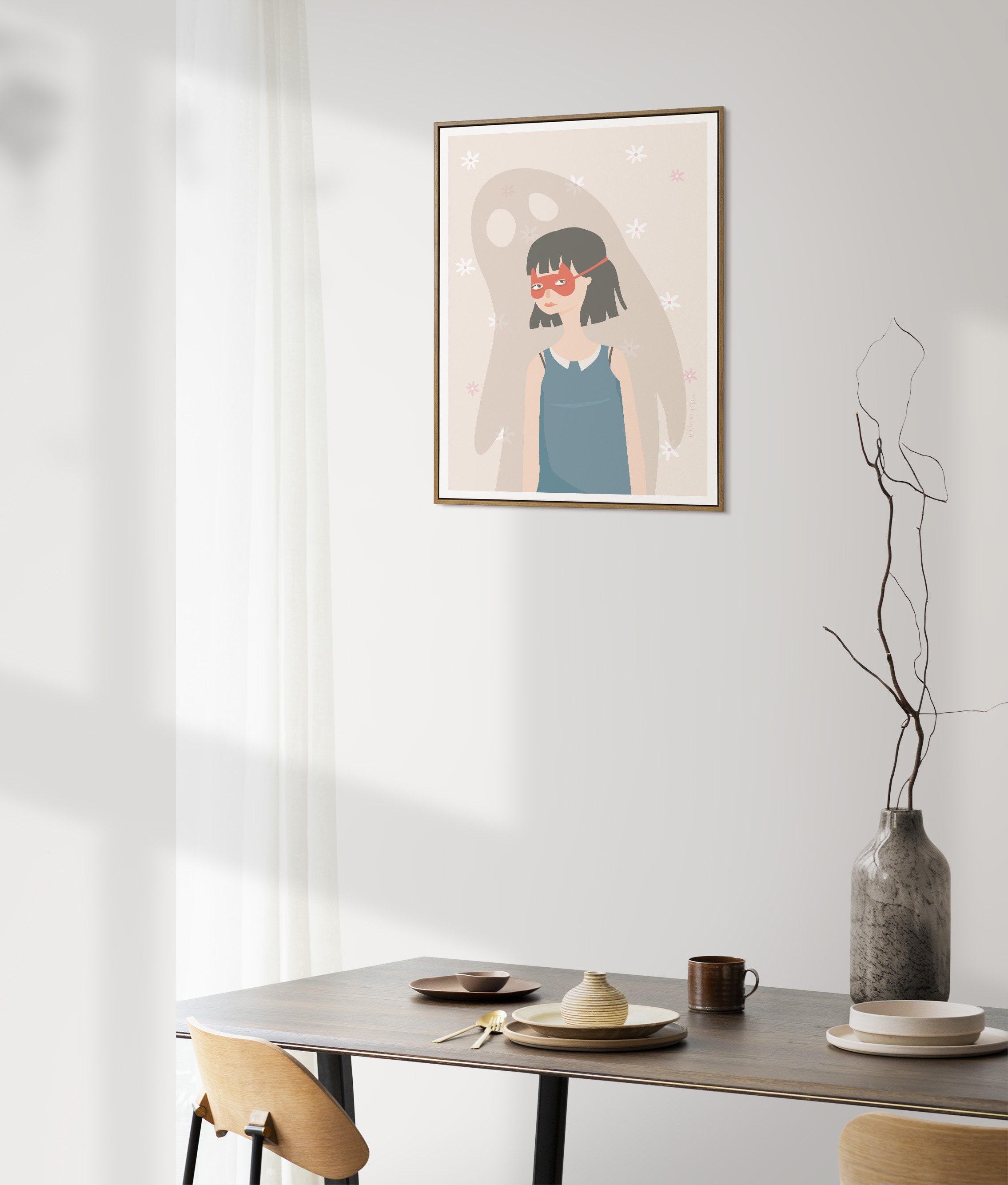 Poster the Girl and the Monster 21x30 Cm - Etsy