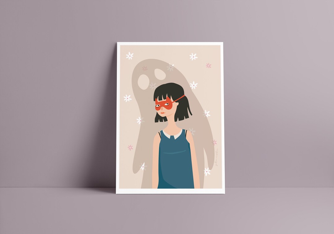 Poster the Girl and the Monster 21x30 Cm - Etsy