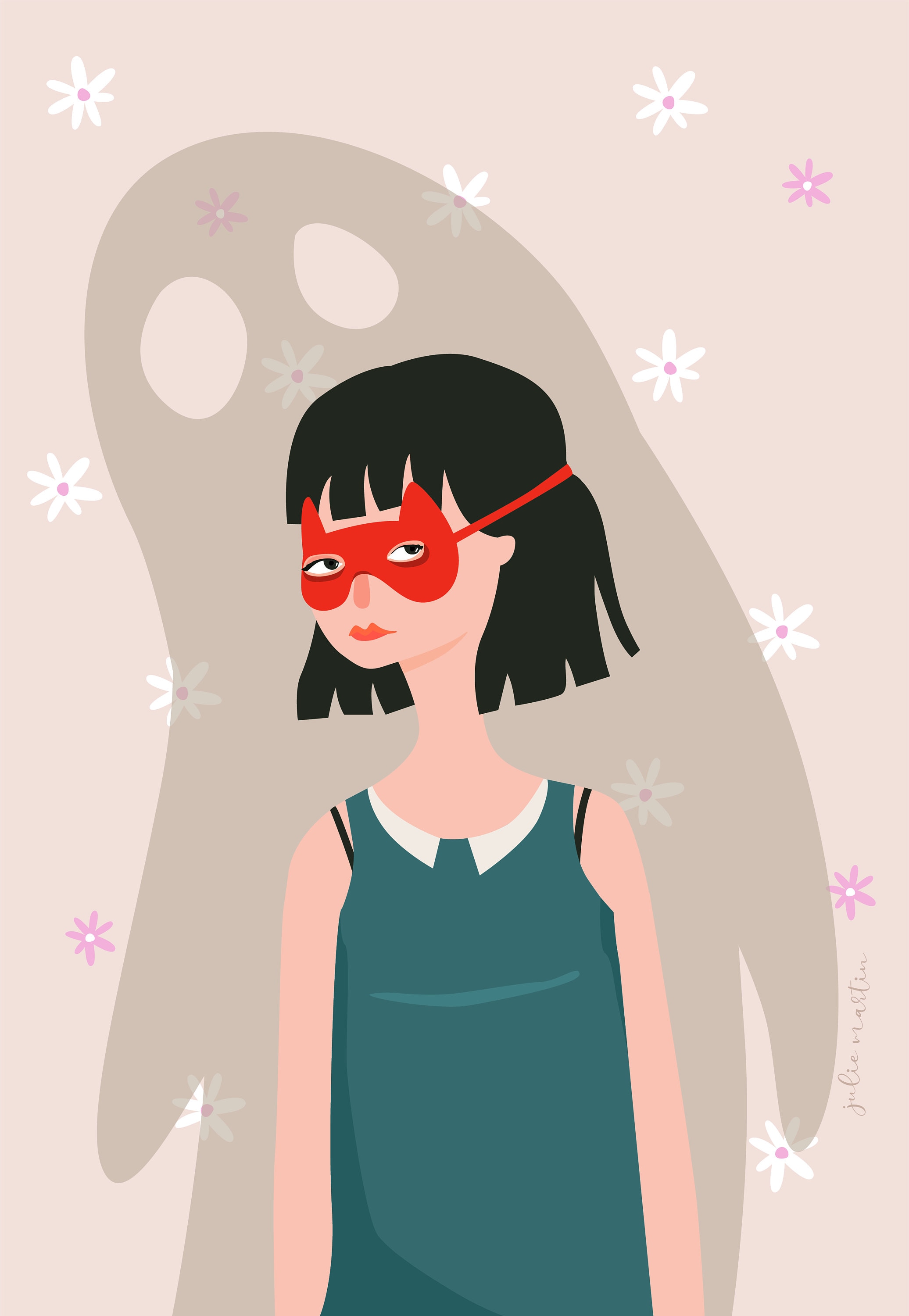 Poster the Girl and the Monster 21x30 Cm - Etsy