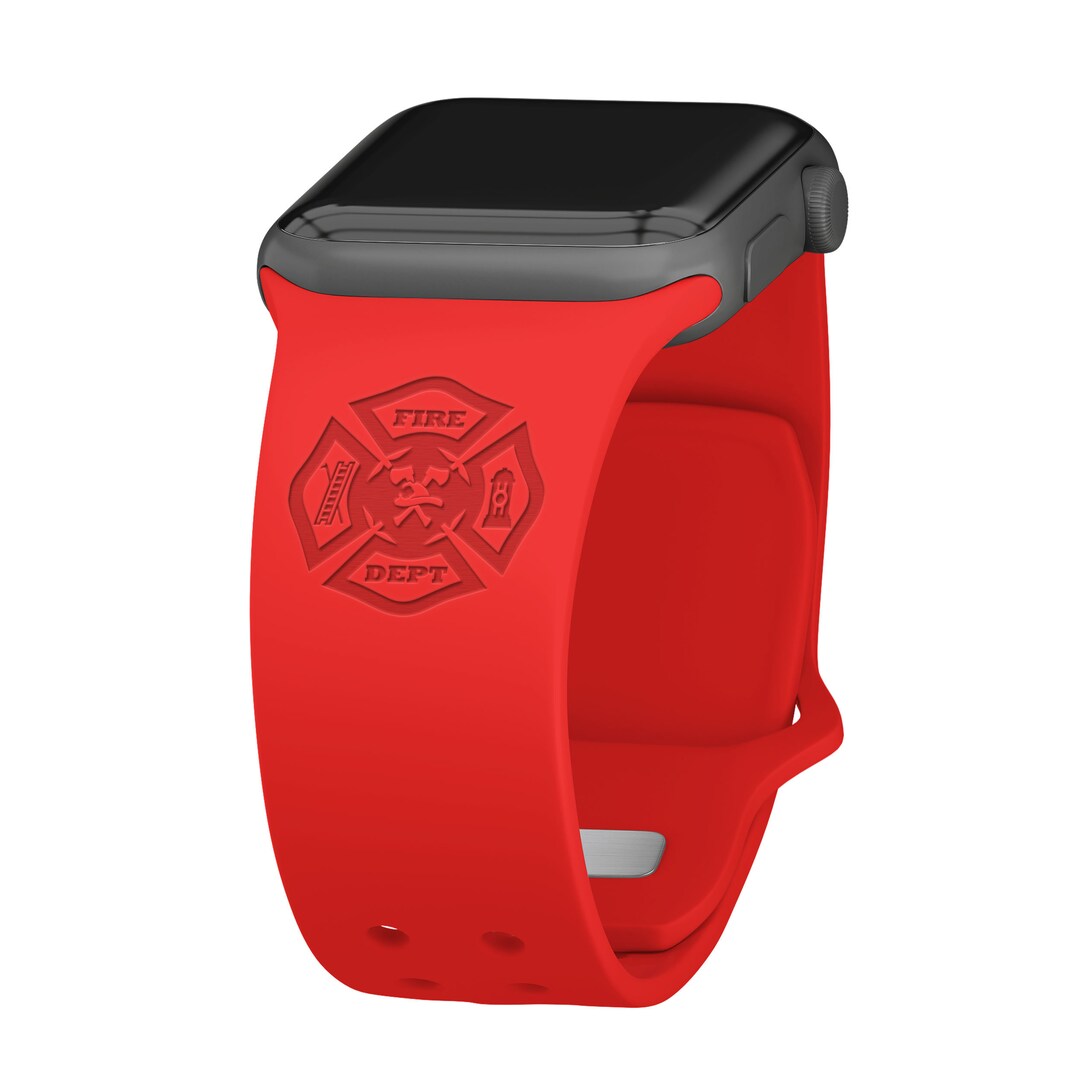 Firefighter and First Responder Engraved Apple Watch Band - Etsy