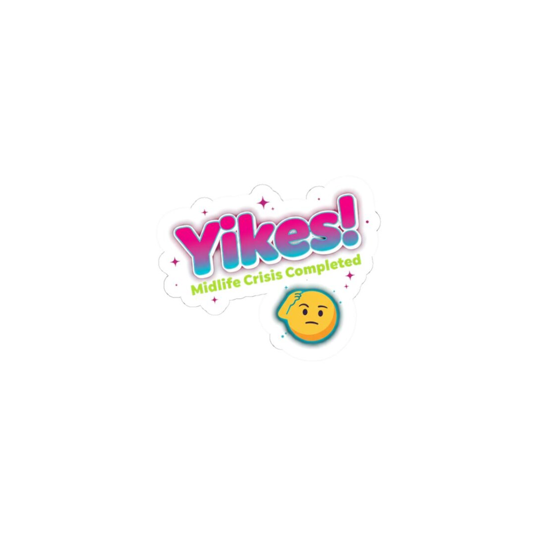 Yikes! Neon Meme Sticker | Internet Slang Satire, Kiss-cut Sticker - Etsy
