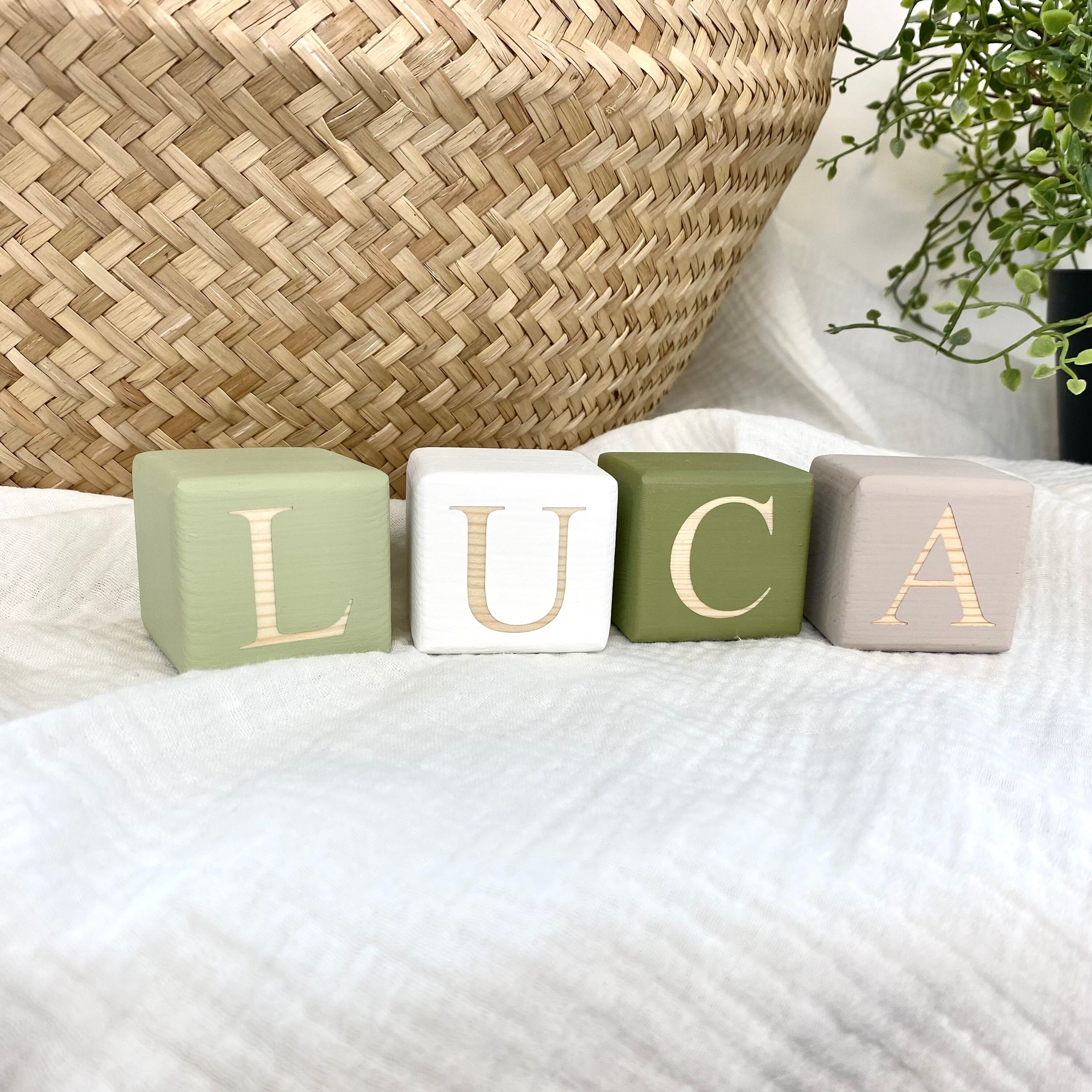 New Baby Gift Wooden Name Blocks Personalised Name Blocks - Etsy UK