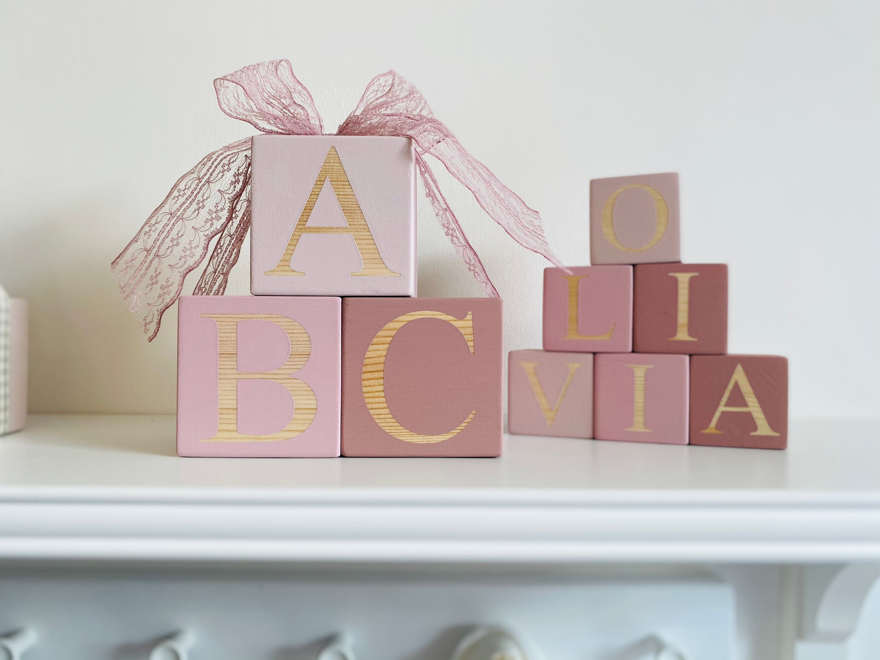 ABC baby blocks alphabet building blocks personalised baby | Etsy