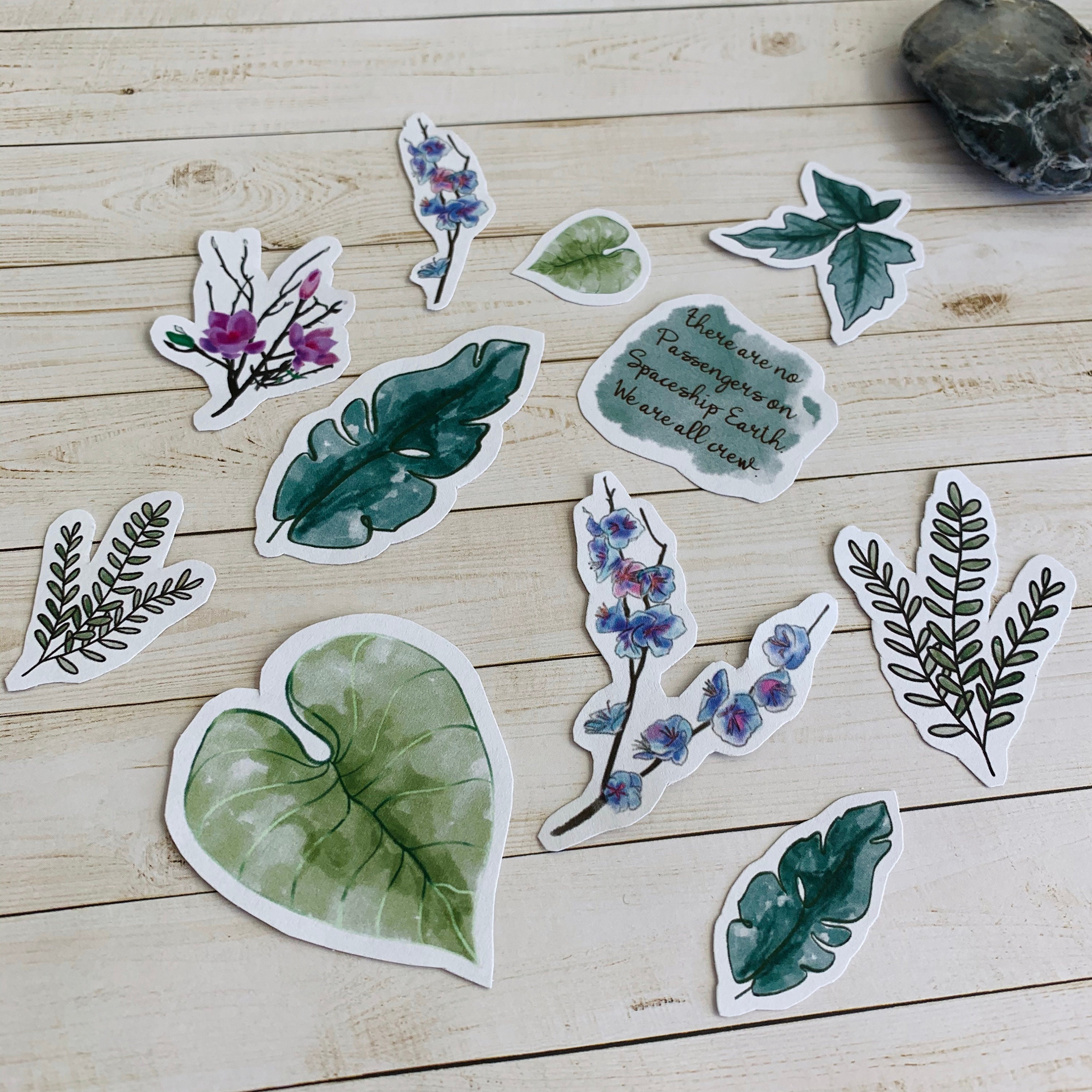 Cute Plant and Leaf Stickers for Green Lovers - Etsy