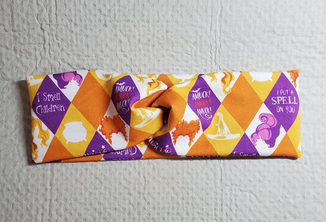 Hocus Pocus Custom Fabric Twist Headband - Etsy