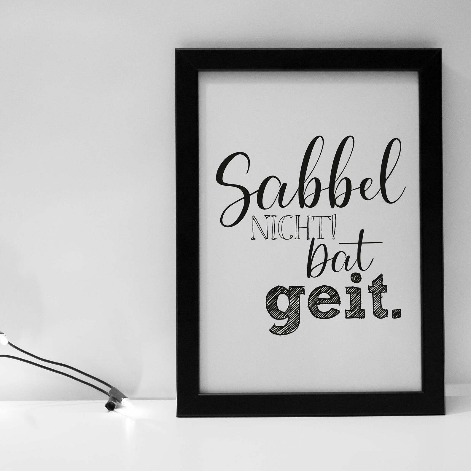 Poster Saying sabbel Nicht Dat Geit. Low - Etsy