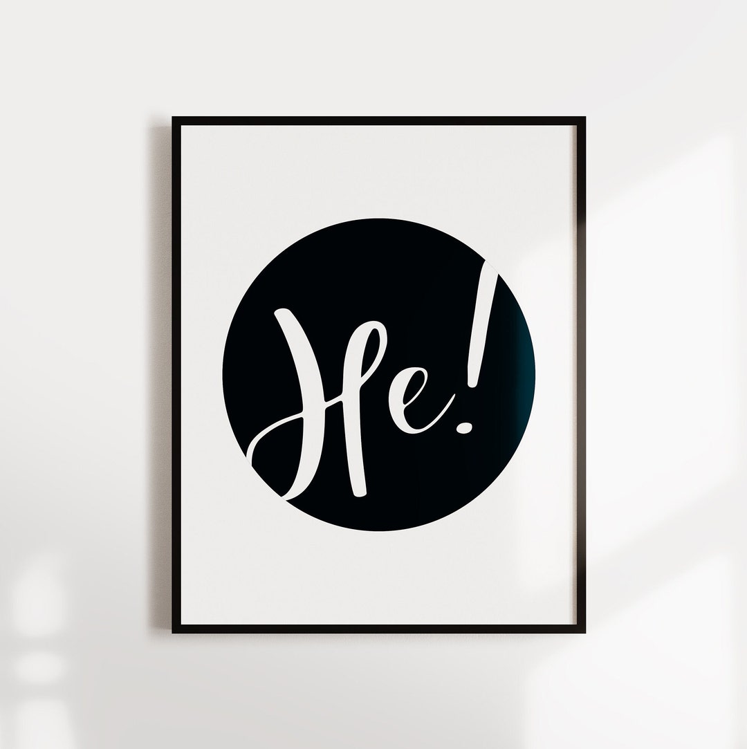 Poster, Saying, Word, "he!", North German, Maritime, Typography, Design ...