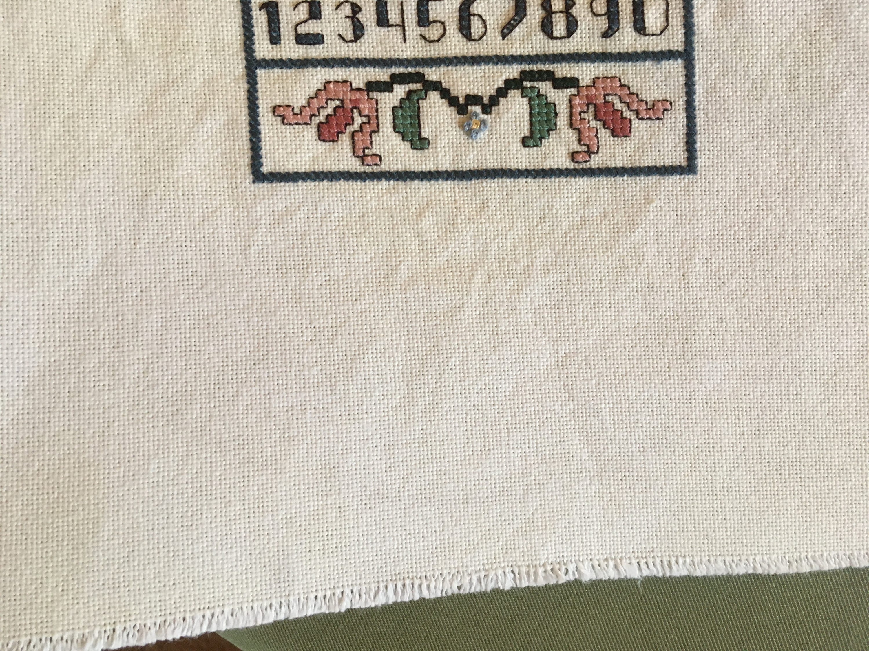 Old-fashioned Sampler - Finished Cross Stitch - Etsy