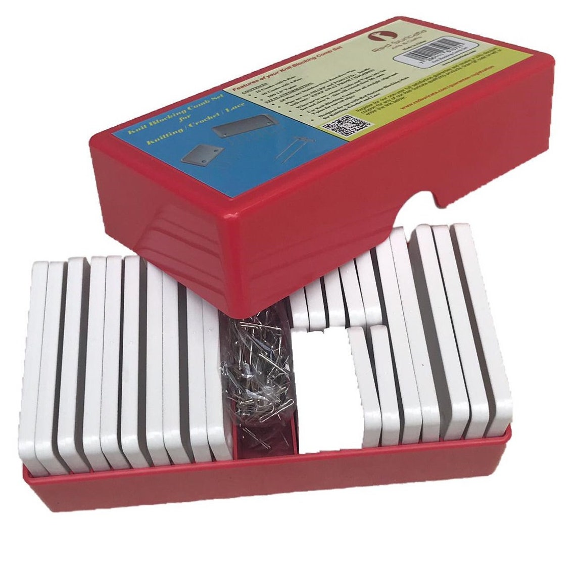 Knit Blocking Comb Set (25 Combs) for Blocking Knitting, Crochet, Lace ...