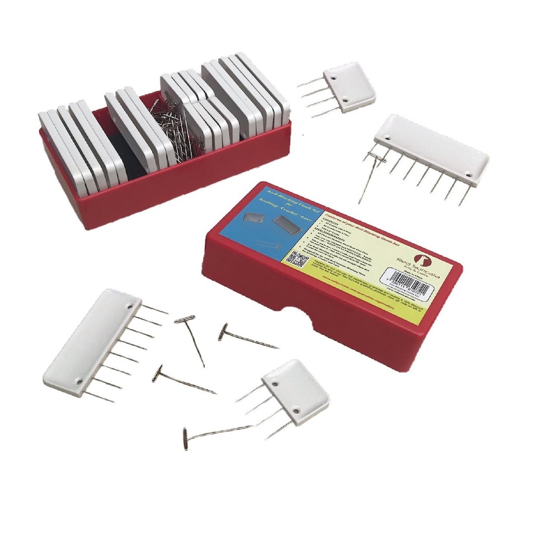 Knit Blocking Comb Set (25 Combs) for Blocking Knitting, Crochet, Lace ...