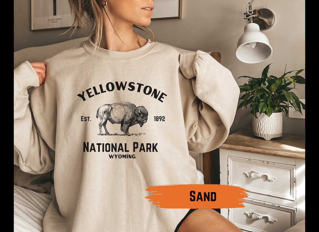 Yellowstone Buffalo Crewneck Sweater Vintage Buffalo Sweater National ...