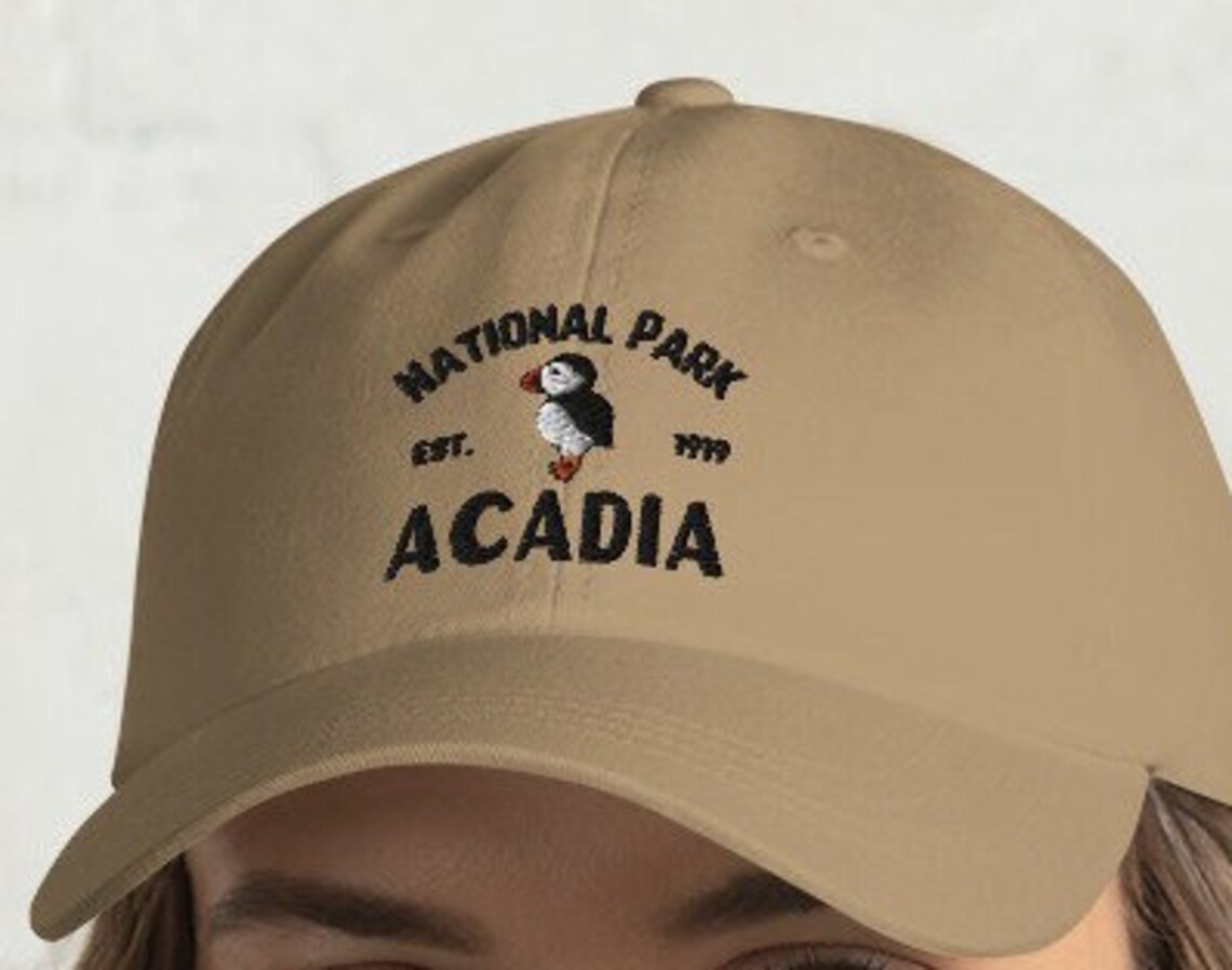 Acadia National Park Hat Dad Hat Puffin Hat Acadia National Park Gift ...