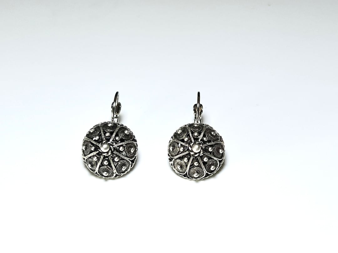 Handmade Traditional Croatian Earrings With Šibenik Button Detail ...