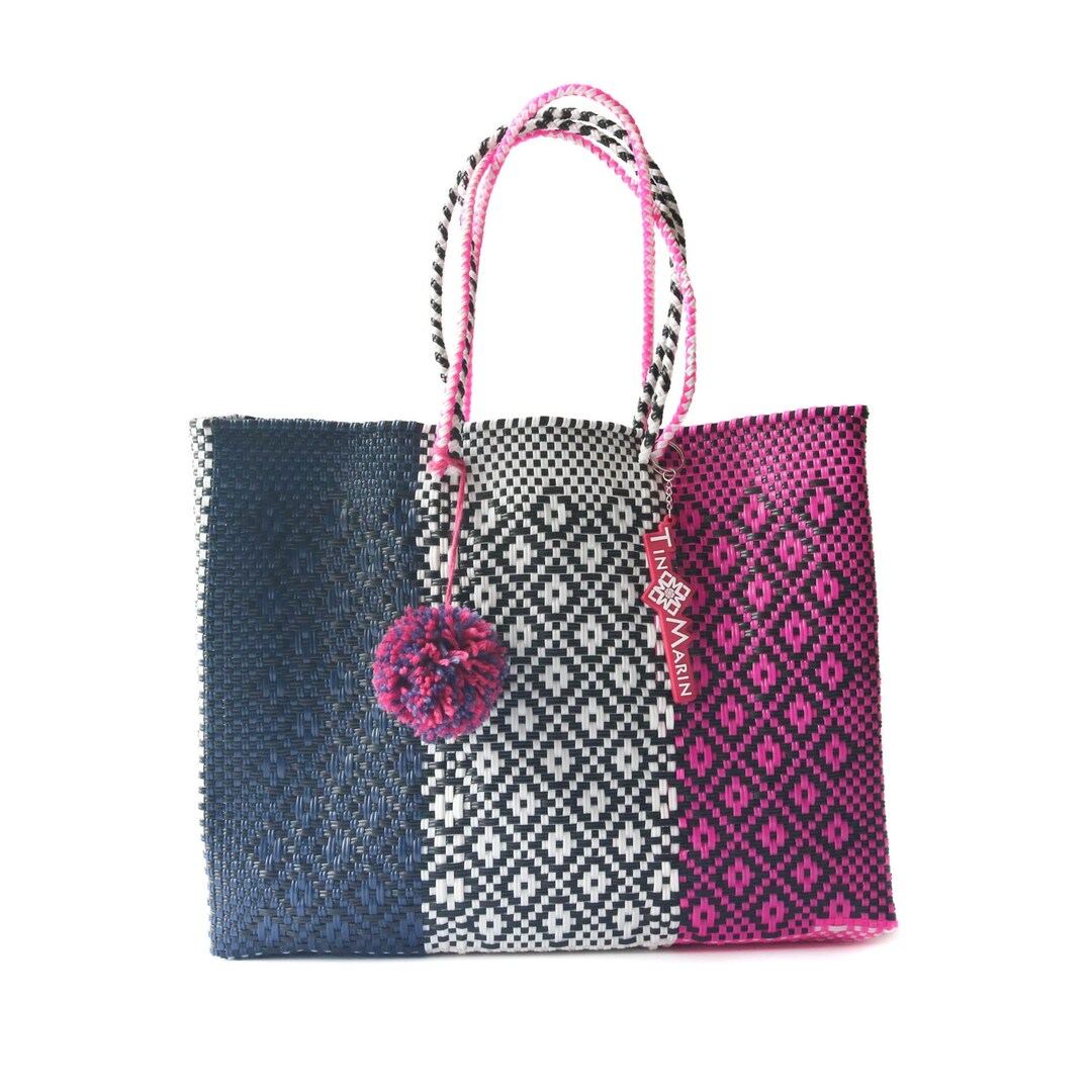 Bloom Woven Super Beach Tote Handwoven Recycled Plastic Tote - Etsy