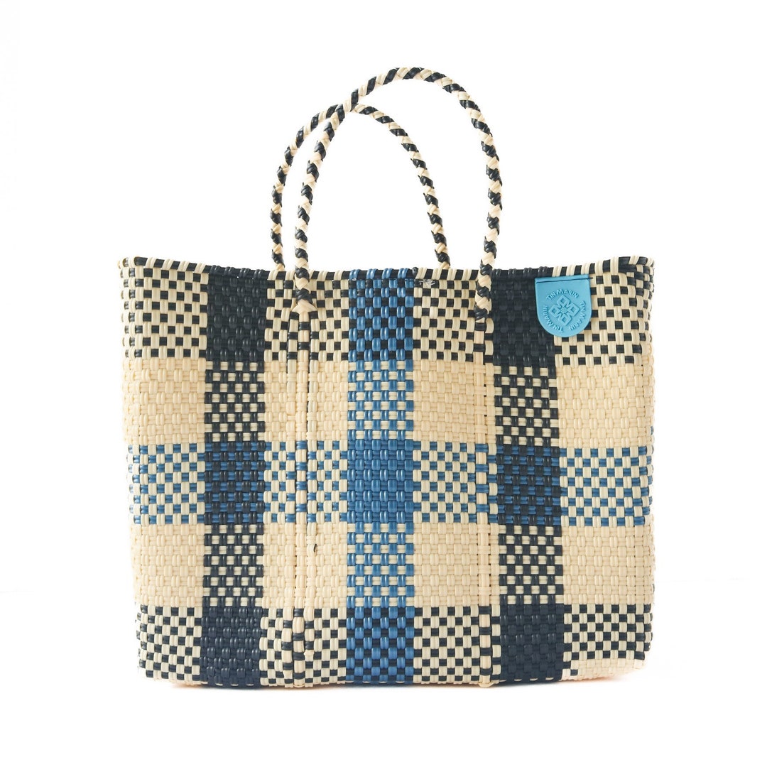 Cabo Medium Woven Crossbody Bag With Detachable Mesh Pouch, Blue, Black ...