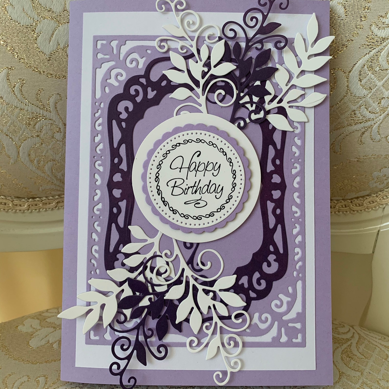 Happy Birthday Card, Handmade Greeting Card, Birthday Cards, Paper Made ...