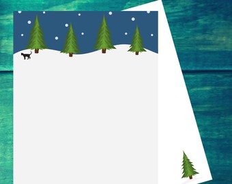 Printable Christmas Stationery Digital Download Instant - Etsy