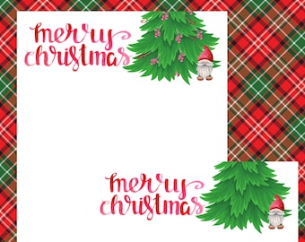 Printable Christmas Stationery Digital Download 2 Pages | Etsy