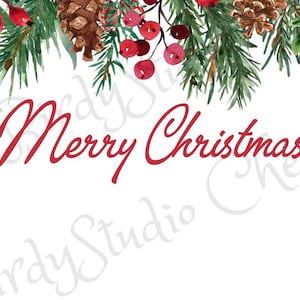 Printable Christmas Stationery Digital Download 2 Pages Instant ...