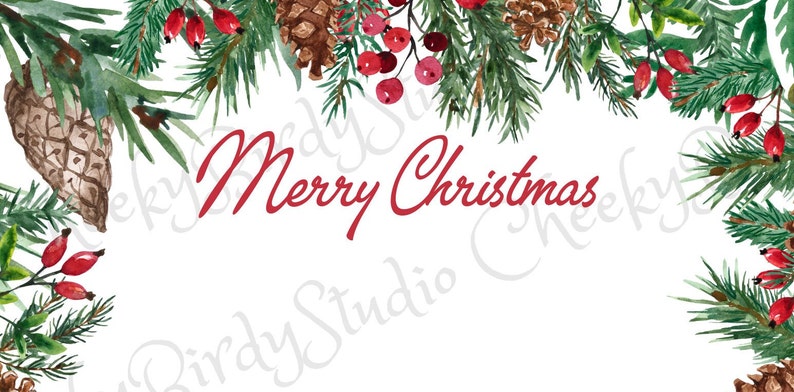 Printable Christmas Stationery Digital Download 2 Pages Instant ...