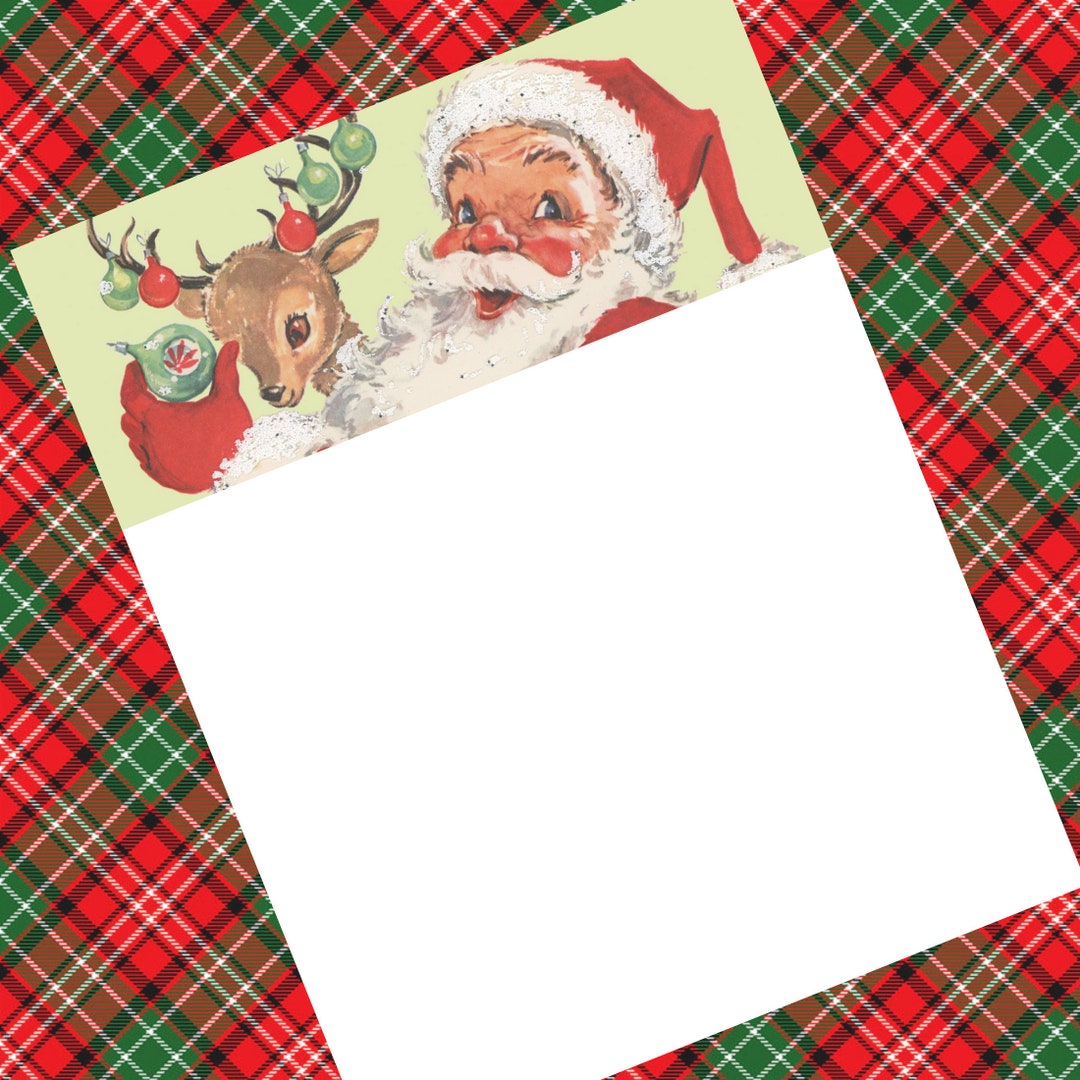 Printable Christmas Stationery Digital Download Instant - Etsy